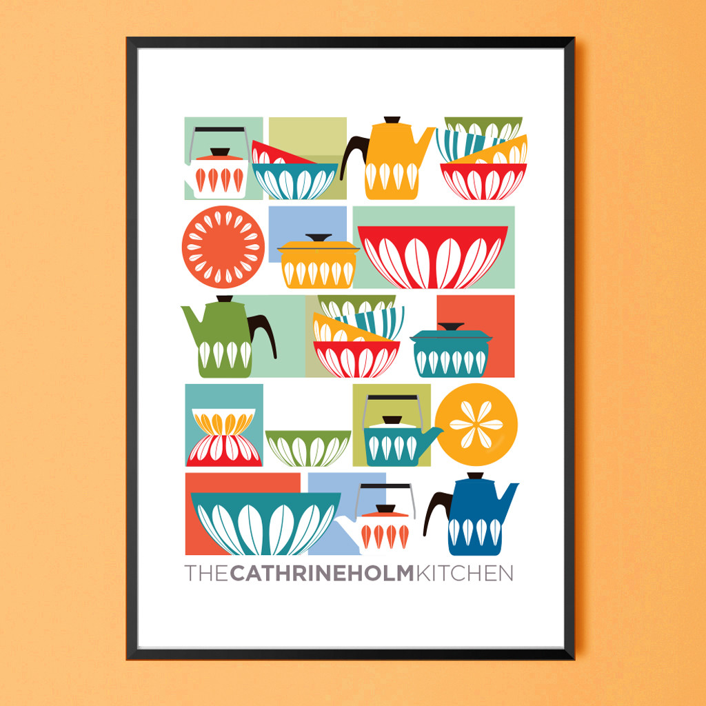 Mid Century Modern Kitchen Posters
