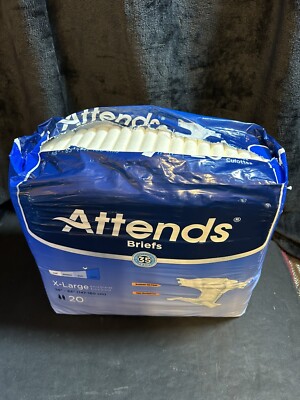Attends ADULT Incontinence Classic Briefs XL 58"-63" Heavy/Severe 19 ...