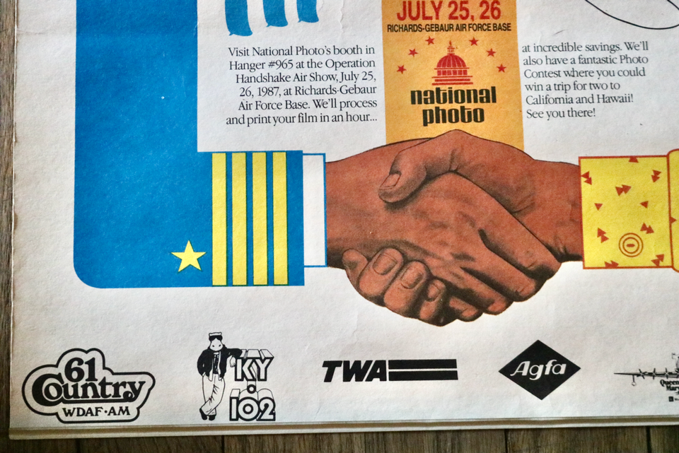 National Photo Military Operation Handshake poster 1987 Navy Air force ...