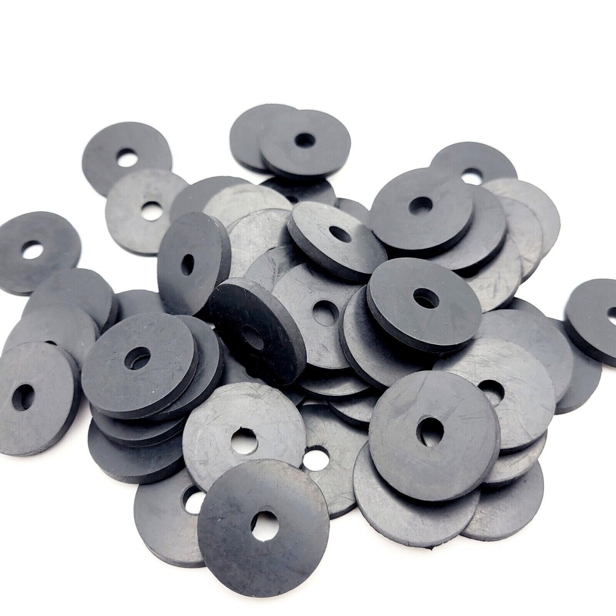 1/2 Rubber Washer 1/2\" ID Rubber Flat Washers 1\" OD X 1/8\" Thick ...
