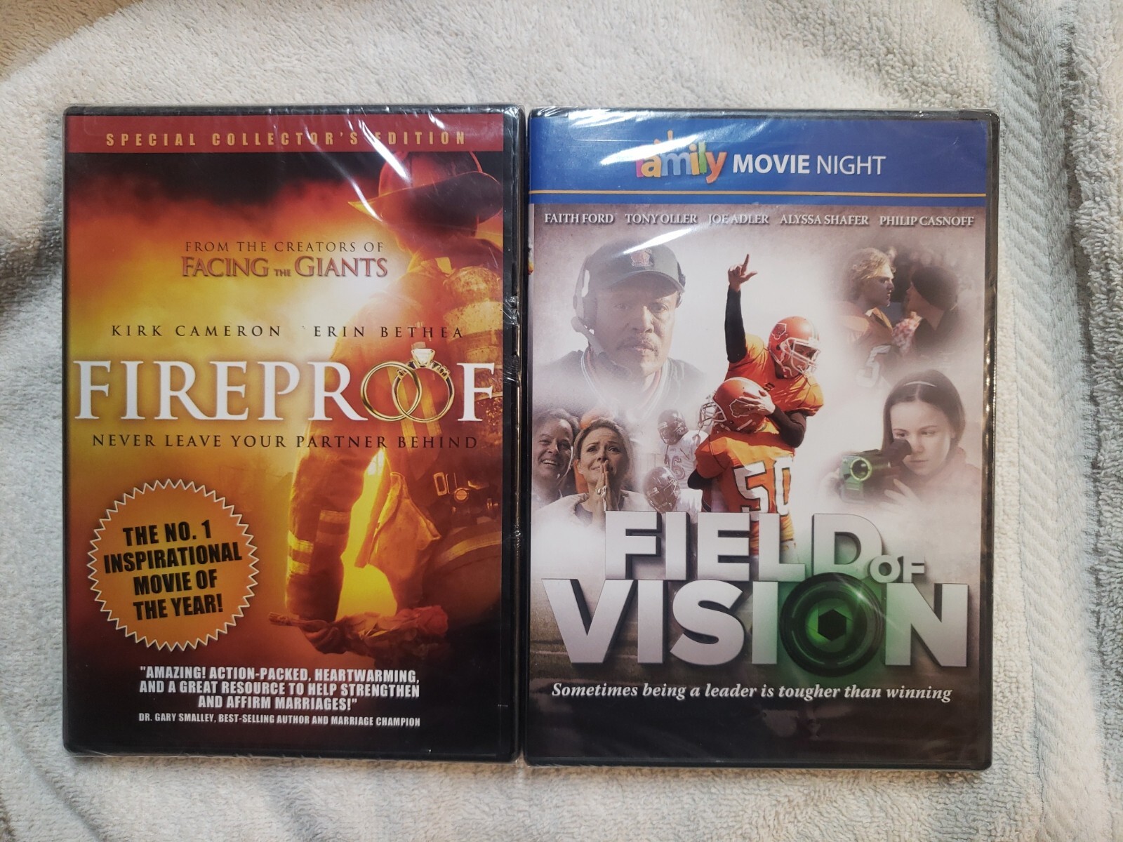 Lot Of 2 Christian Faith 2 DVD Films: Fireproof, Field Of Vision - New ...