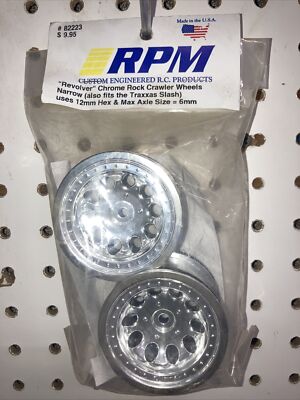 RPM Revolver 2.2" Rock Crawler Wheels (2) (Chrome) (Narrow Wheelbase ...