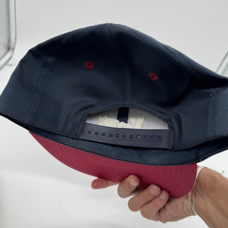 Vintage Wendy’s Fast Food Promo SnapBack Hat OFSA Blue Red 90s Burger ...