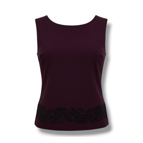 Petite Sophisticate Women’s Plum Sleeveless Top – Size 4P | eBay