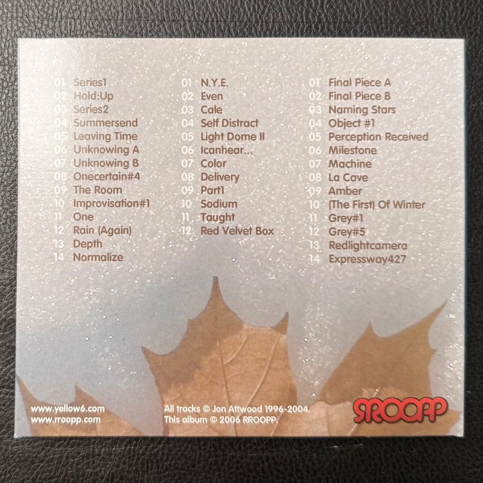 YELLOW6 'The Beautiful Season Has Past' 3CD set - Jon Attwood - LIKE ...