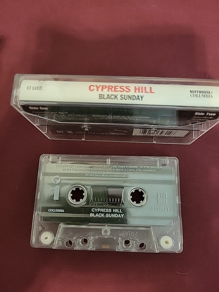 CYPRESS HILL: BLACK SUNDAY (Cassette Tape, 1993, PA Explicit) FAST ...