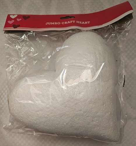 Jumbo White Craft Heart/ Valentine Decor/ Valentine DIY Craft | eBay