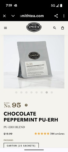 Stephen Smith Tea Chocolate Peppermint Pu-erh Loose Leaf 3.5 oz | eBay