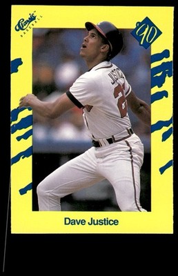 1990 Classic Yellow Dave Justice Rookie #T97 | eBay