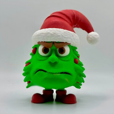 UNPAINTED Grumpy Christmas Tree 3D Printed Model Kit 6" Tall (12-23) | eBay
