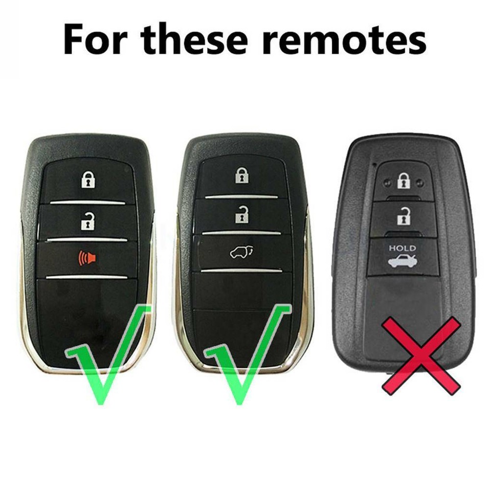 For Toyota Hilux Land Cruiser Fortuner Silicone Key Fob Case Cover ...