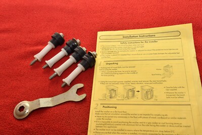 4 LG Genuine Washing Machine Transit Bolts, Spanner & Instructions ...