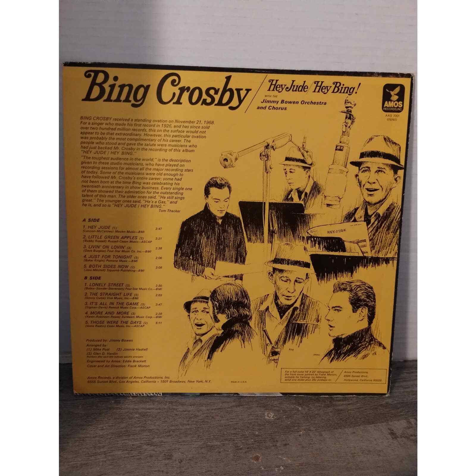 Bing Crosby: Hey Jude / Hey Bing! Amos LP Vinyl Album AAS-7001 | eBay