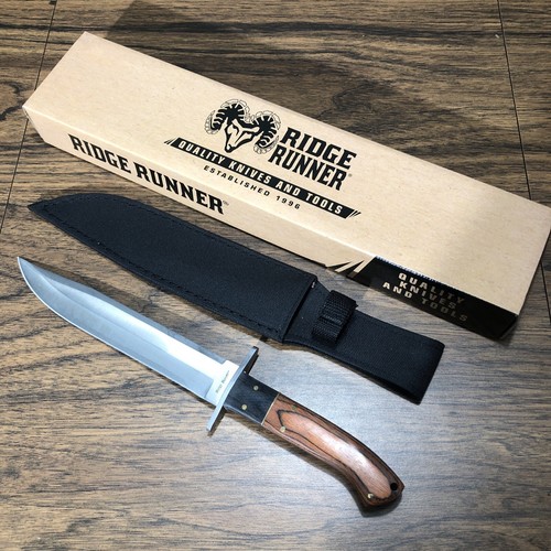 RIDGE RUNNER 8.25-inch blade RR466 hunting bowie/camp knife, nylon ...