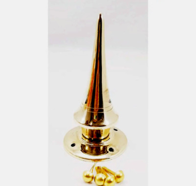 Nautical Brass Long Spike Holder with Four Rivets Metal Craft Vintage ...