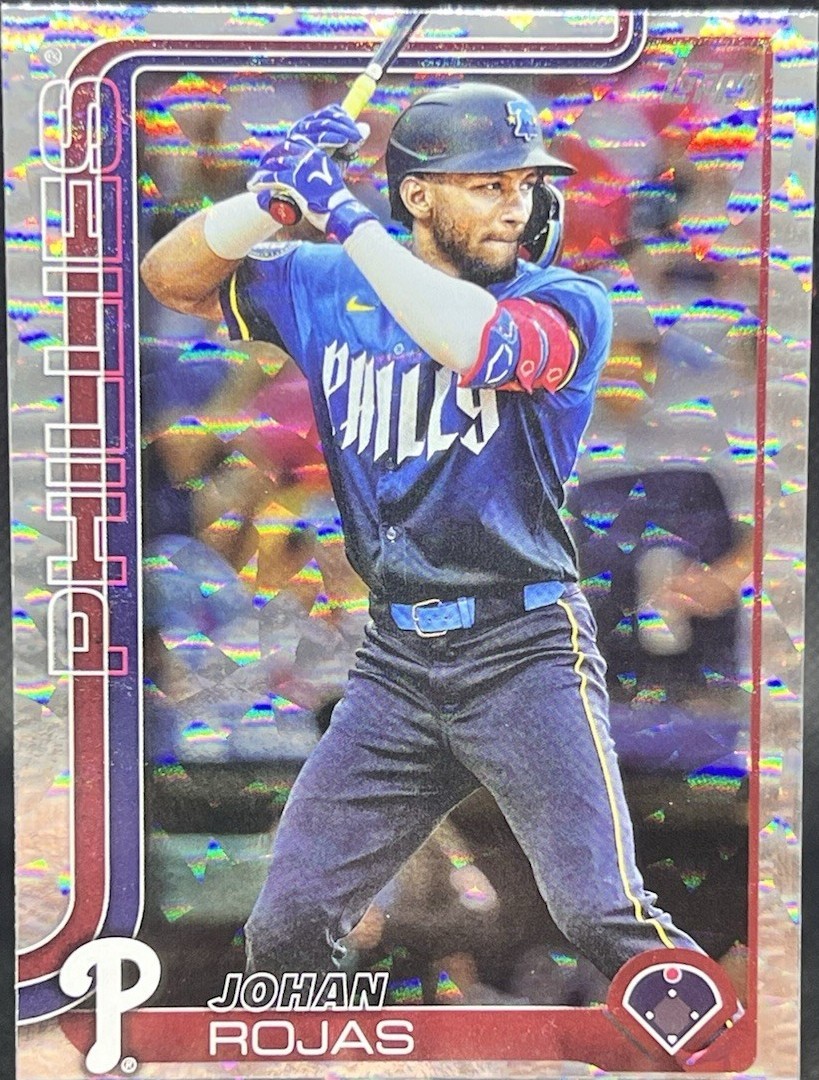 2025 Topps Series 2 - Johan Rojas #469 Topps Foil Pattern for sale ...
