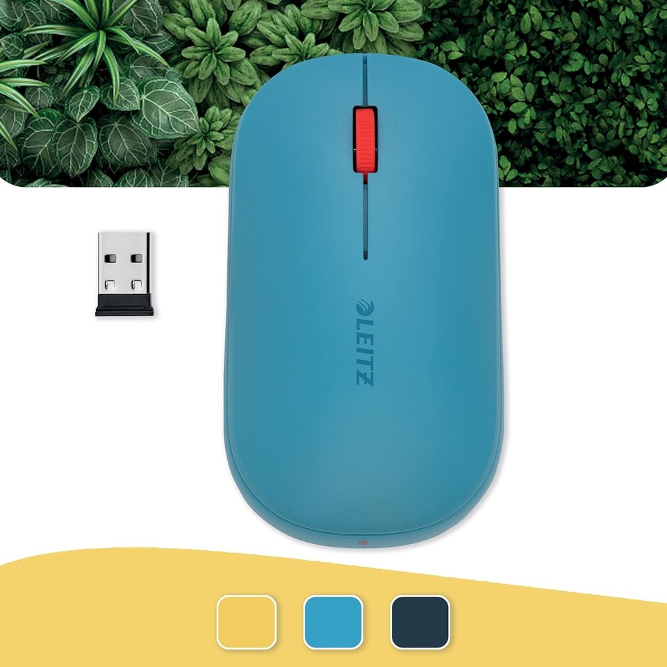 Leitz SureTrack Wireless Bluetooth Mouse, Ambidextrous Mouse Design For ...
