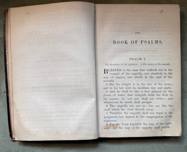RARE CIVIL WAR CONFEDERATE SOLDIER PSALMBOOK “CAPTURED” BY ID’D UNION ...