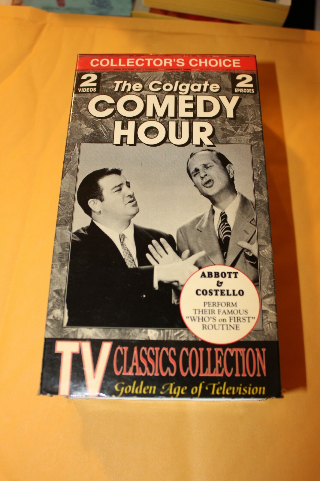 2 VHS Tape Set The Colgate Comedy Hour Abbott Costello Who's on First ...
