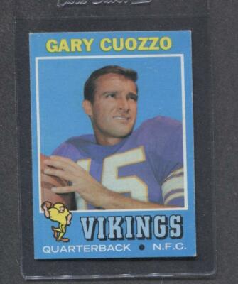 1971 Topps #18 Gary Cuozzo (Vikings) Ex-Mt (Flat Rate Ship) | eBay