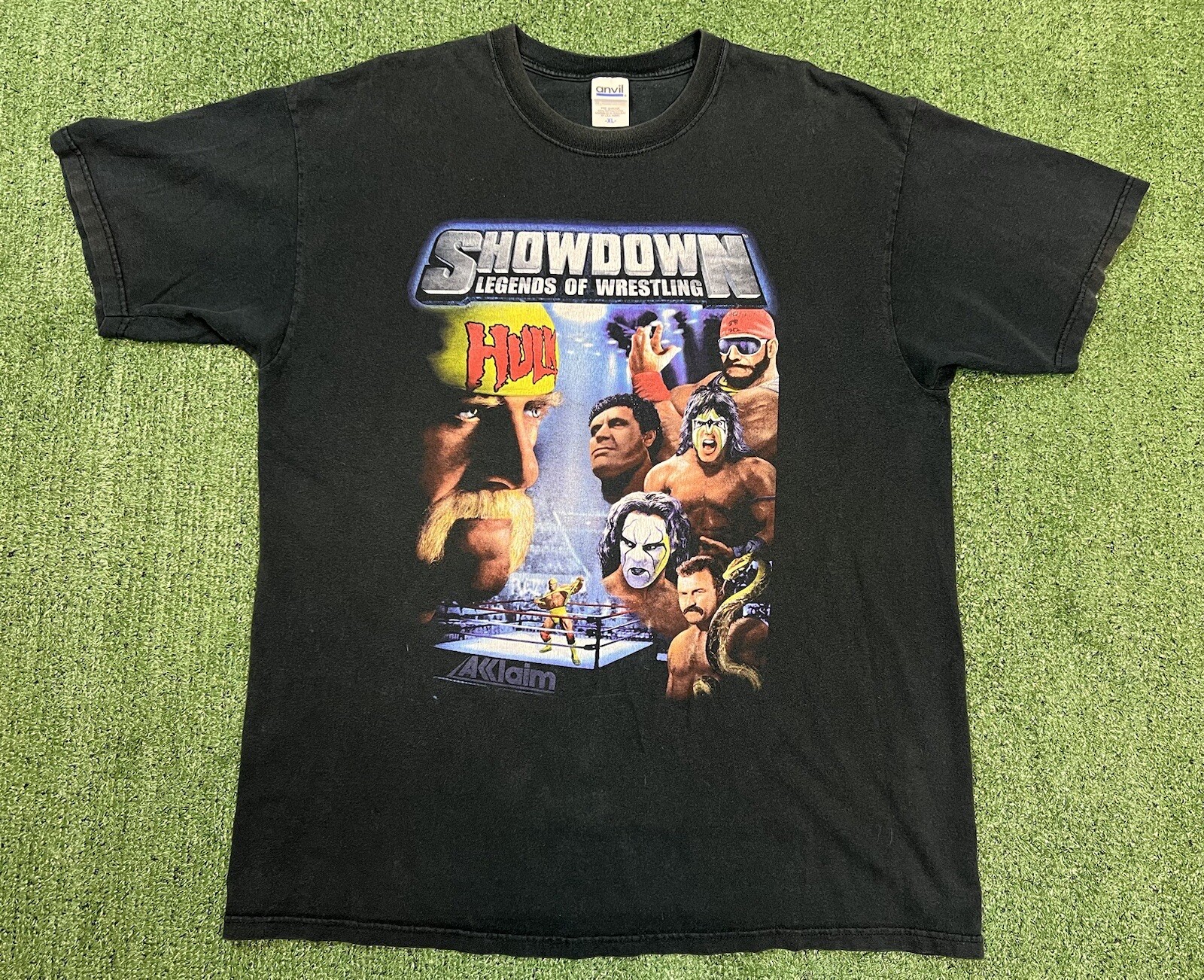 Vintage Showdown Legends Of Wrestling Video Game Tee … - Gem