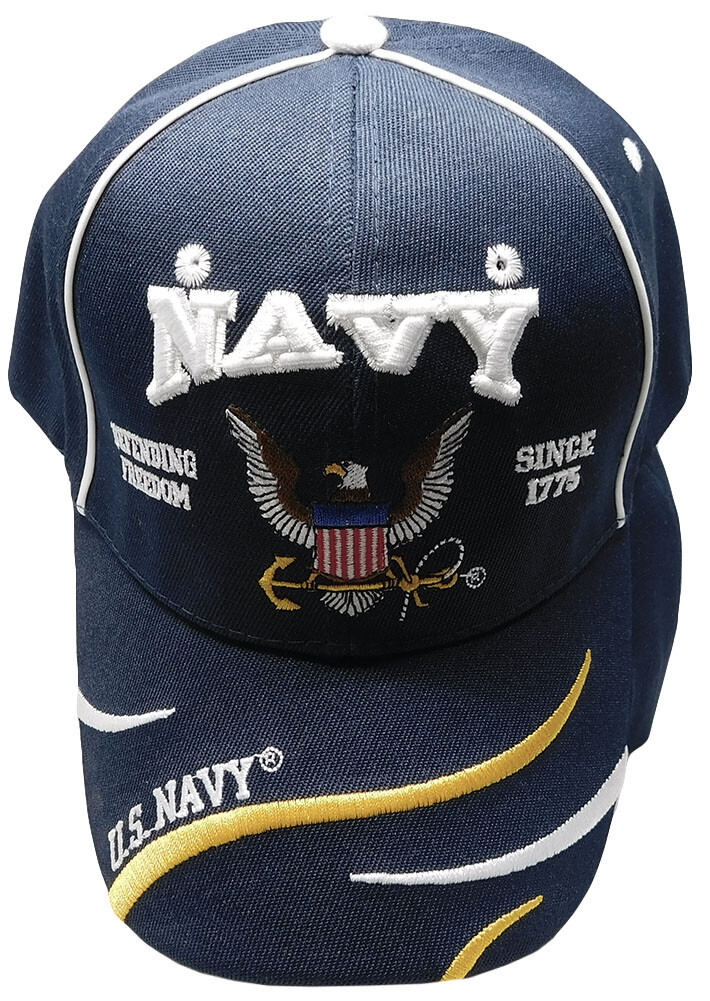 NEW! US NAVY USN DEFENDING FREEDOM SINCE 1775 BALL CAP HAT NAVY | eBay