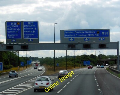 Photo 6x4 The M20 at junction 3 Addington/TQ6559 c2014 | eBay UK