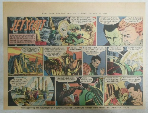 Jett Scott Page by Jerry Robinson, Sheldon Stark from 3/28/1954 Half ...
