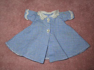 Vintage 1950's Madame Alexander 8" Alexander Kins Tagged Blue Checked ...