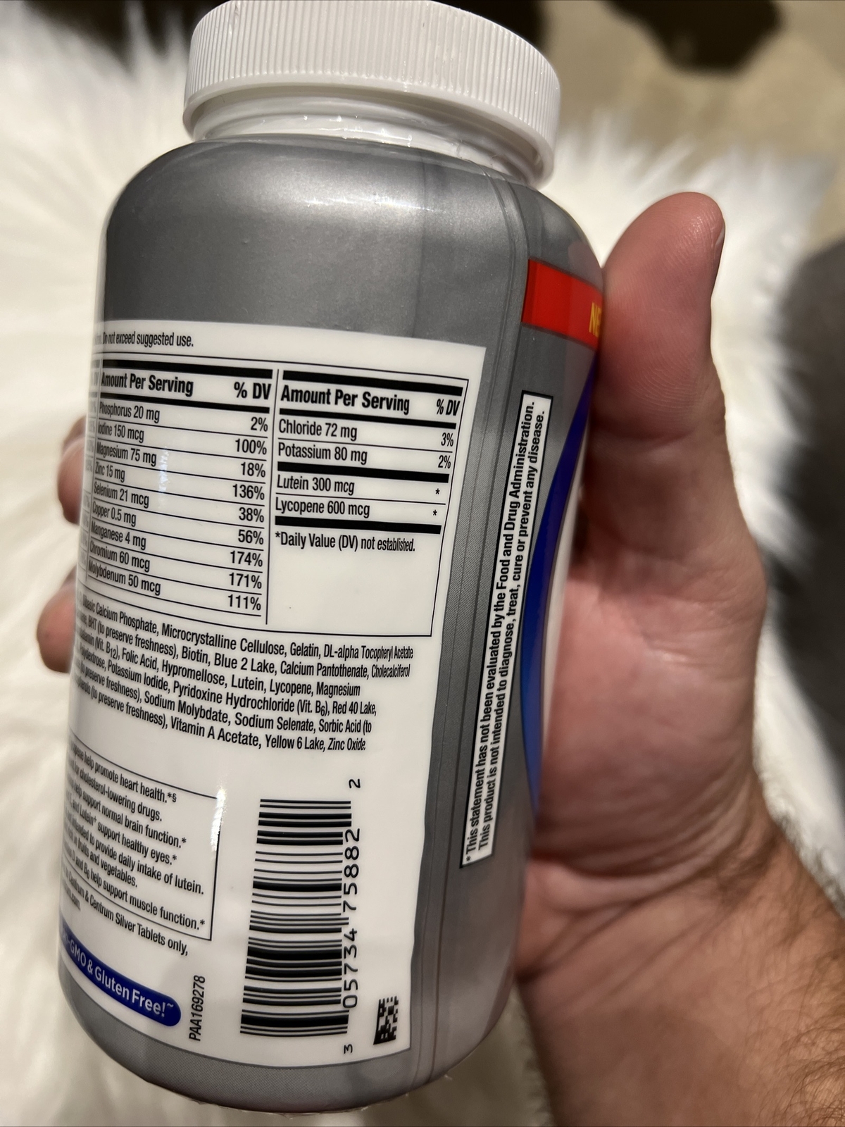 Buy NEW LOOK Centrum Silver Men 50+ 275 Tablets Multivitamin EXP 01/ ...