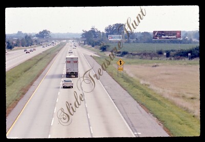 Indiana Highway Scene Truck Cars Billboard Sign 1970s 35mm Slide | eBay