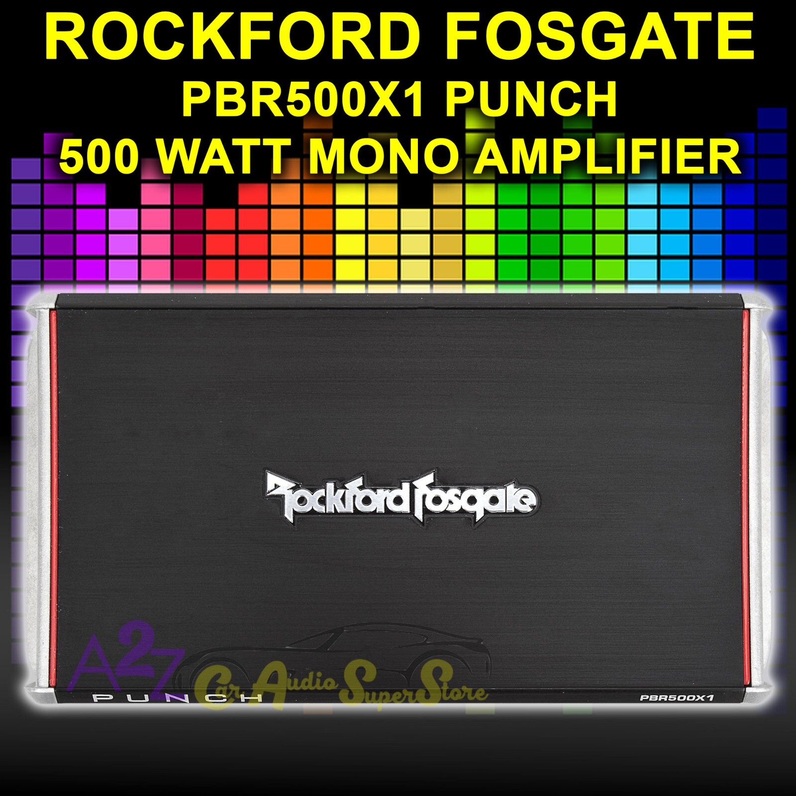 ROCKFORD FOSGATE PUNCH PBR500X1 500W MONO AMPLIFIER COMPACT MOTORCYCLE ...