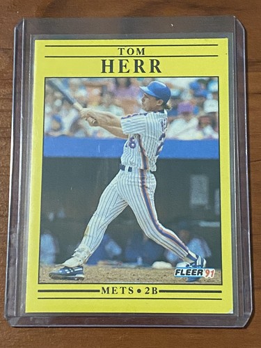 1991 Fleer Baseball #149 Tom Herr New York Mets | eBay