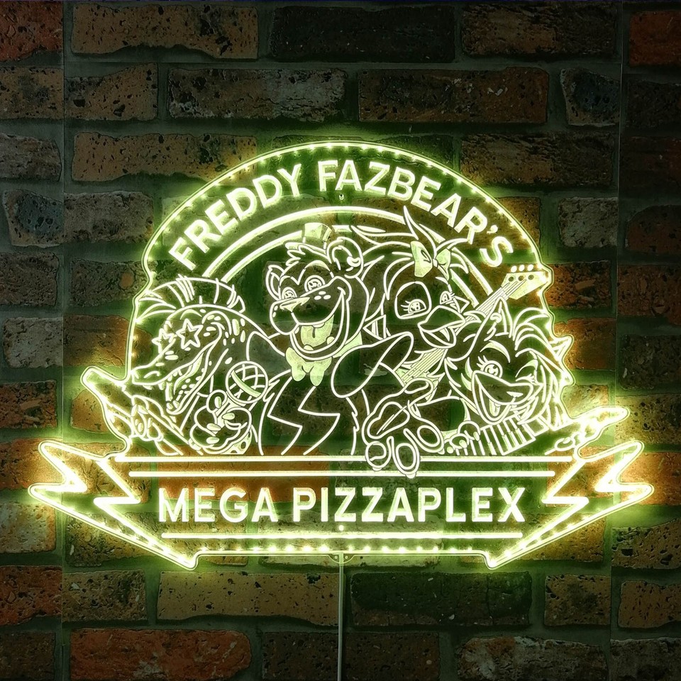Five Nights at Freddy's Mega Pizzaplex Neon LED Sign, FNAF Neon sign | eBay