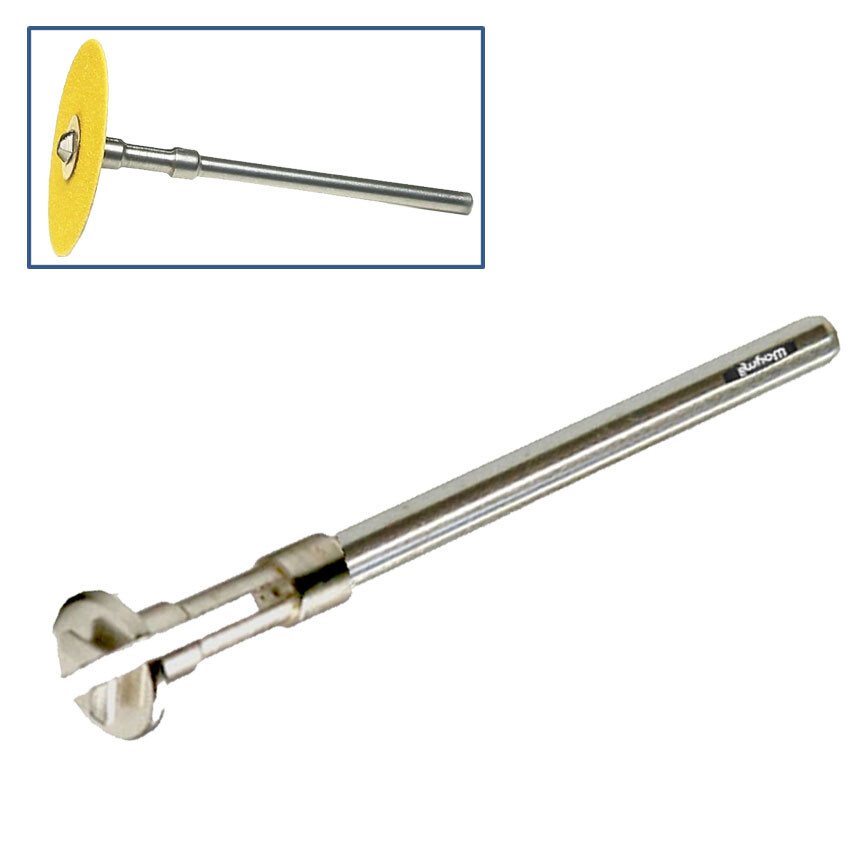 Snap On Mini Mandrel Brass Center Moores Discs Holder Steel 3/32" Shank ...