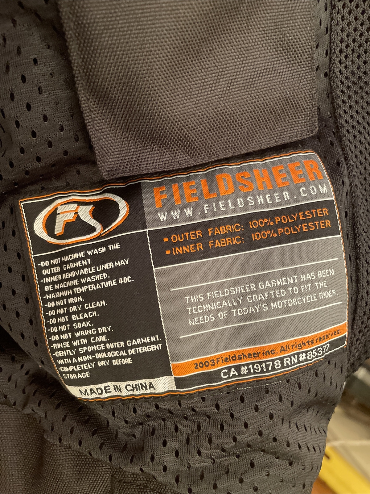 FIELDSHEER PhosLite Padded Armor Motorcycle Jacket M… - Gem