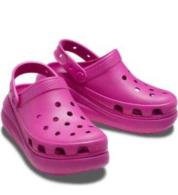 Crocs Classic Crush Women’s Size 9 Pink Fuchsia Fun Platform Clog New ...