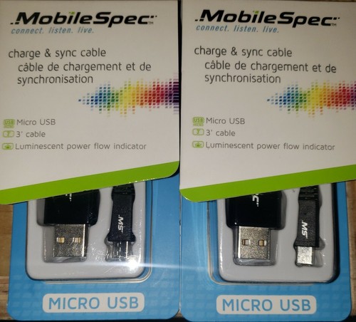 Mobile Spec Micro USB Charge & Sync Cable Lot Of 8 | eBay