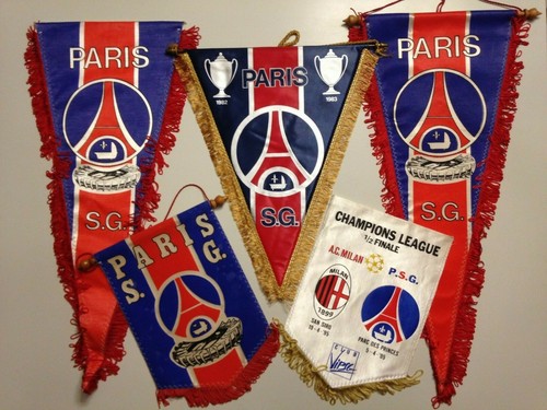 LOT 5 FANIONS VINTAGE GEANT PARIS PSG // 1982-83 // CHAMPIONS LEAGUE 95 ...