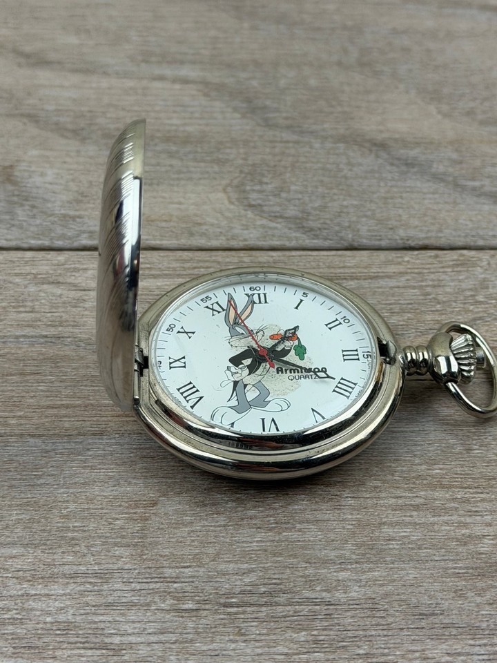 Armitron Bugs Bunny Quartz Pocket Watch Looney Tunes Character Fob | eBay