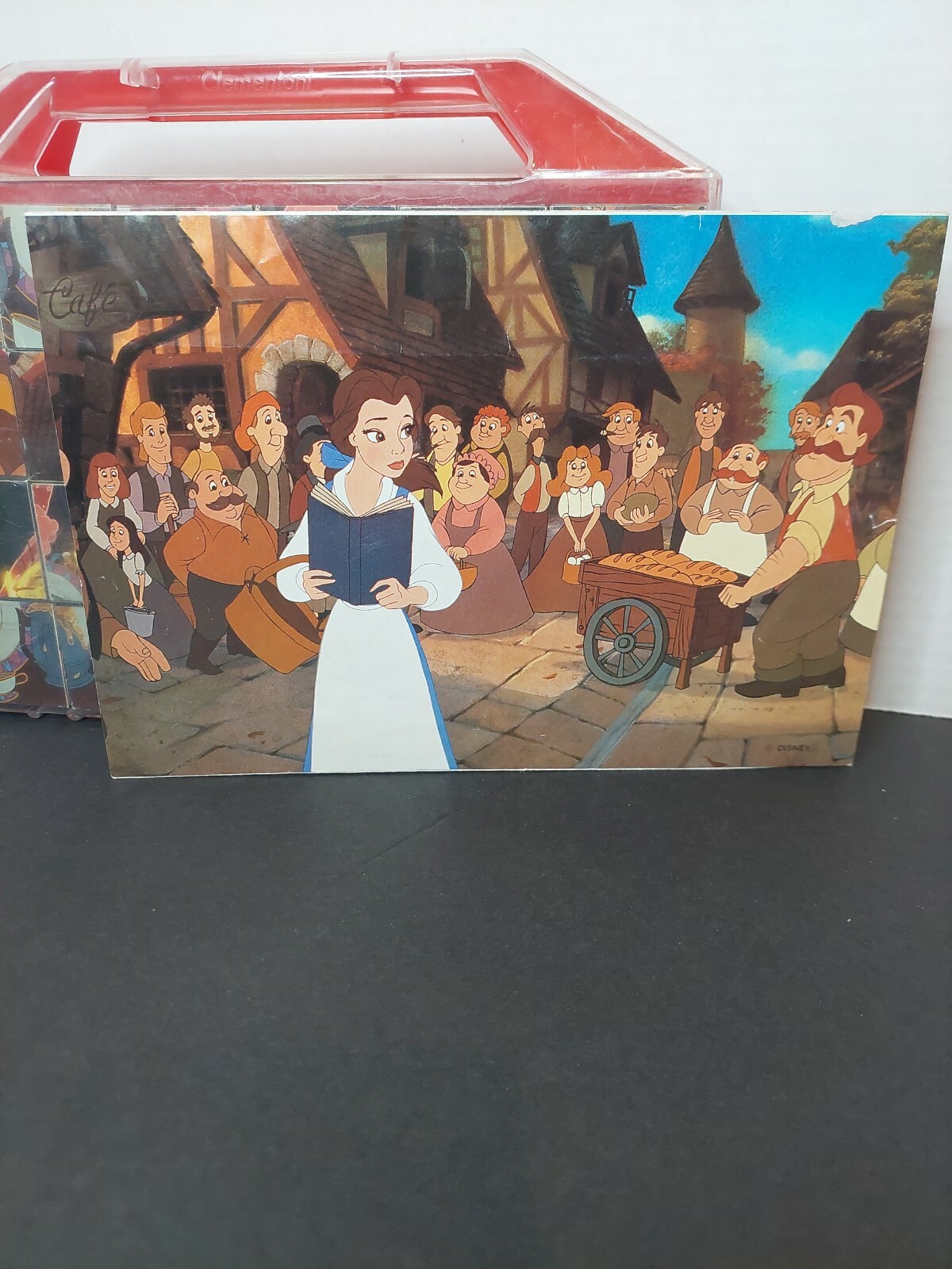 Vintage Disney Block Puzzles & Case Italy Clem Toys Beauty and the ...