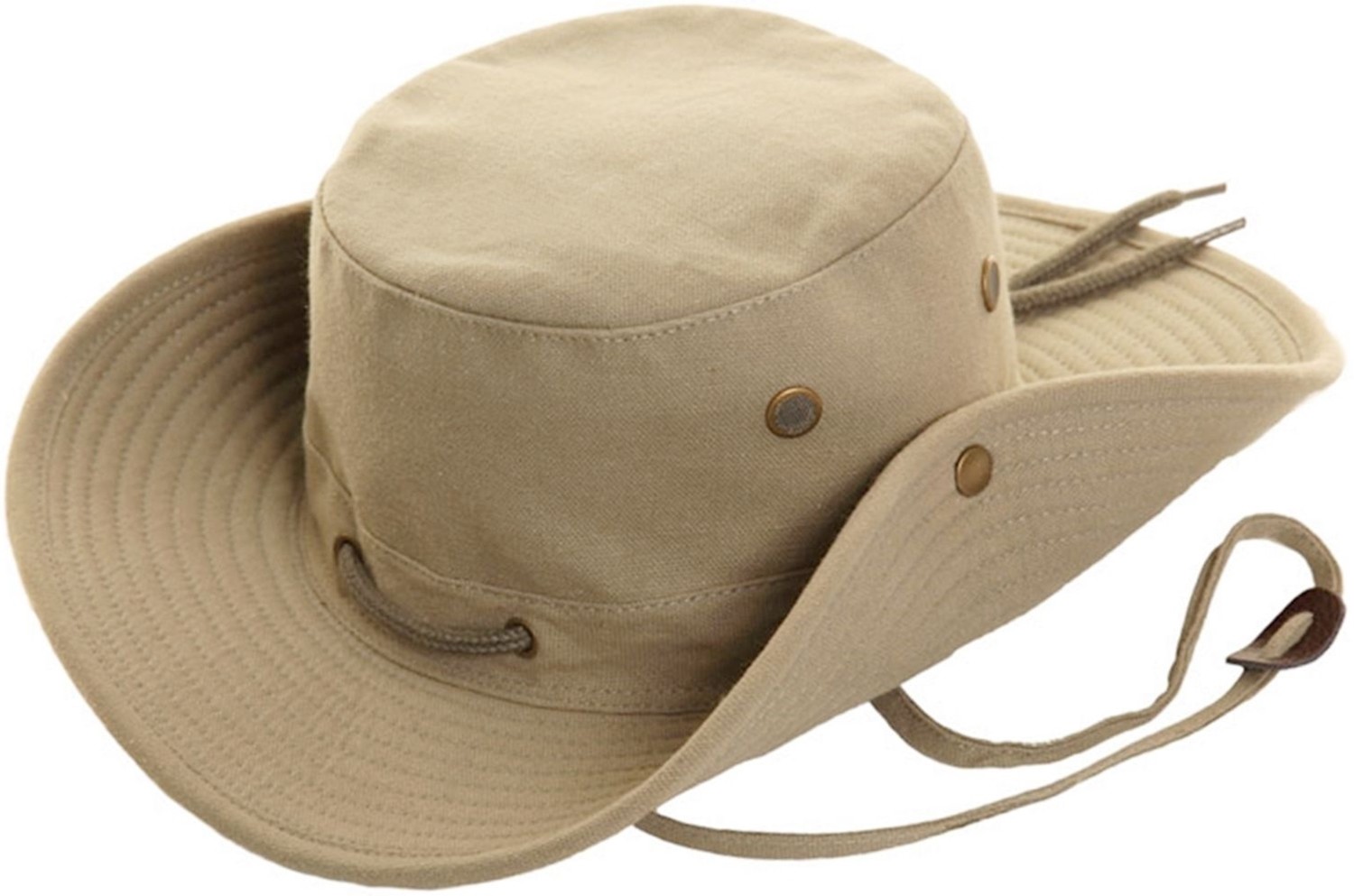 Mens or Womens Aussie Bush Hat Cotton Wide Brim Sun Cap Australian ...
