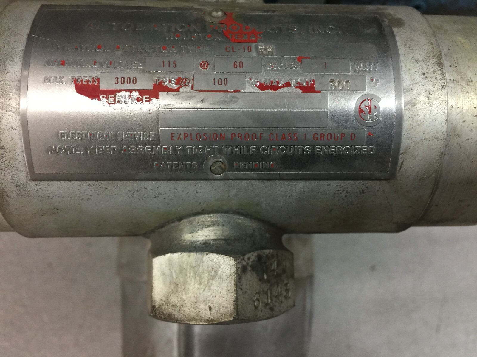 NEW NO BOX AUTOMATION PRODUCTS 115VAC 3000PSI 100DEG DYNATROL LEVEL ...