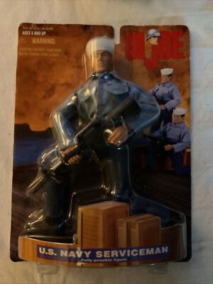 GI Joe U.S. Navy Serviceman 12" Action Figure 1997 Hasbro 81160/81424 ...