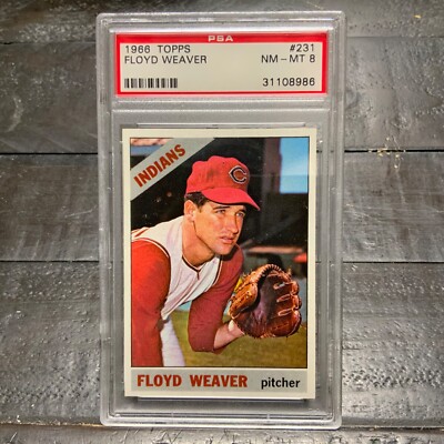 1966 Topps Floyd Weaver #231 *Indians* PSA 8 NM-MT | eBay
