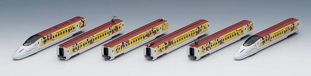 TOMIX N gauge Kyushu Bullet Train 6 car Set 97914 Disney Mickey 90th ...