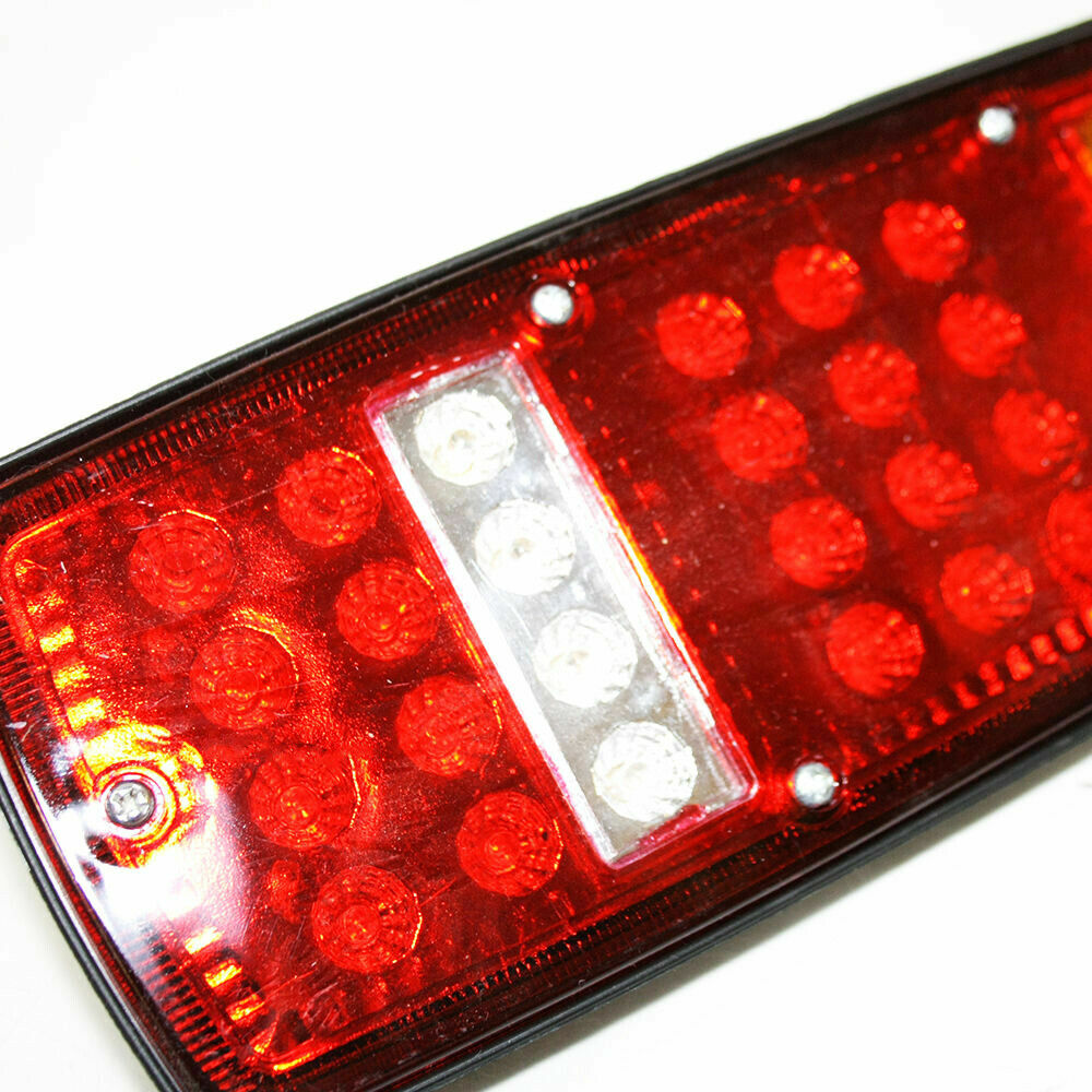 Pair 24V LED Rear Tail Lights Stop Indicator Lamp For Mercedes Actros ...