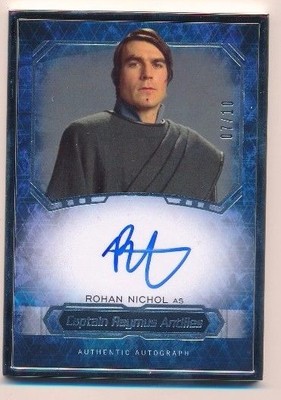 2016 Star Wars Masterworks Rohan Nichol Antilles Autograph Auto Silver ...