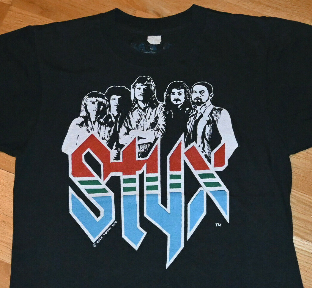*1978-1979 STYX* vtg rock concert tour t-shirt (S/M) … - Gem