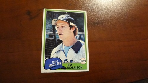 1981 TOPPS # 323 JIM MORRISON BASEBALL CARD | eBay